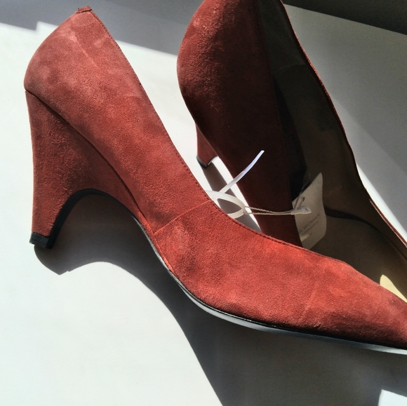 Zara | Shoes | Zara Red Suede Shoes | Poshmark